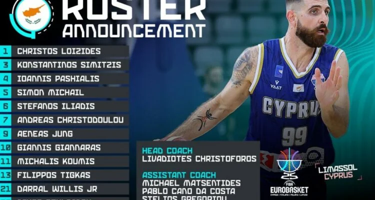 Cyprus National Team: Roster for FIBA EuroBasket 2025 | Hellenic.News